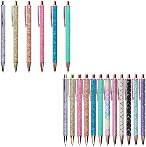 Amazon.com : U-RIGHT 18 Pcs Fancy Pens for Journaling, Cute Pens for ...
