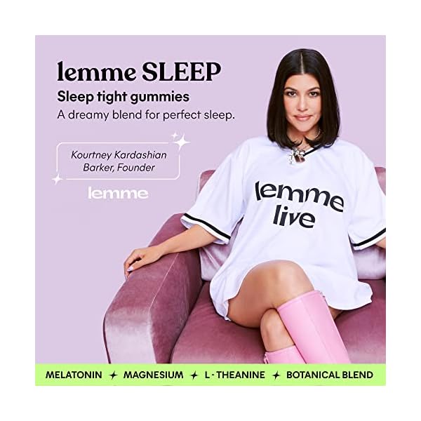 Lemme Sleep Gummies with 5mg Melatonin, Elderberry, Magnesium, L ...