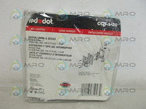 Red Dot CCT-1-20 Weatherproof Cover, 1-Gang, Type: Switch, Vertical ...