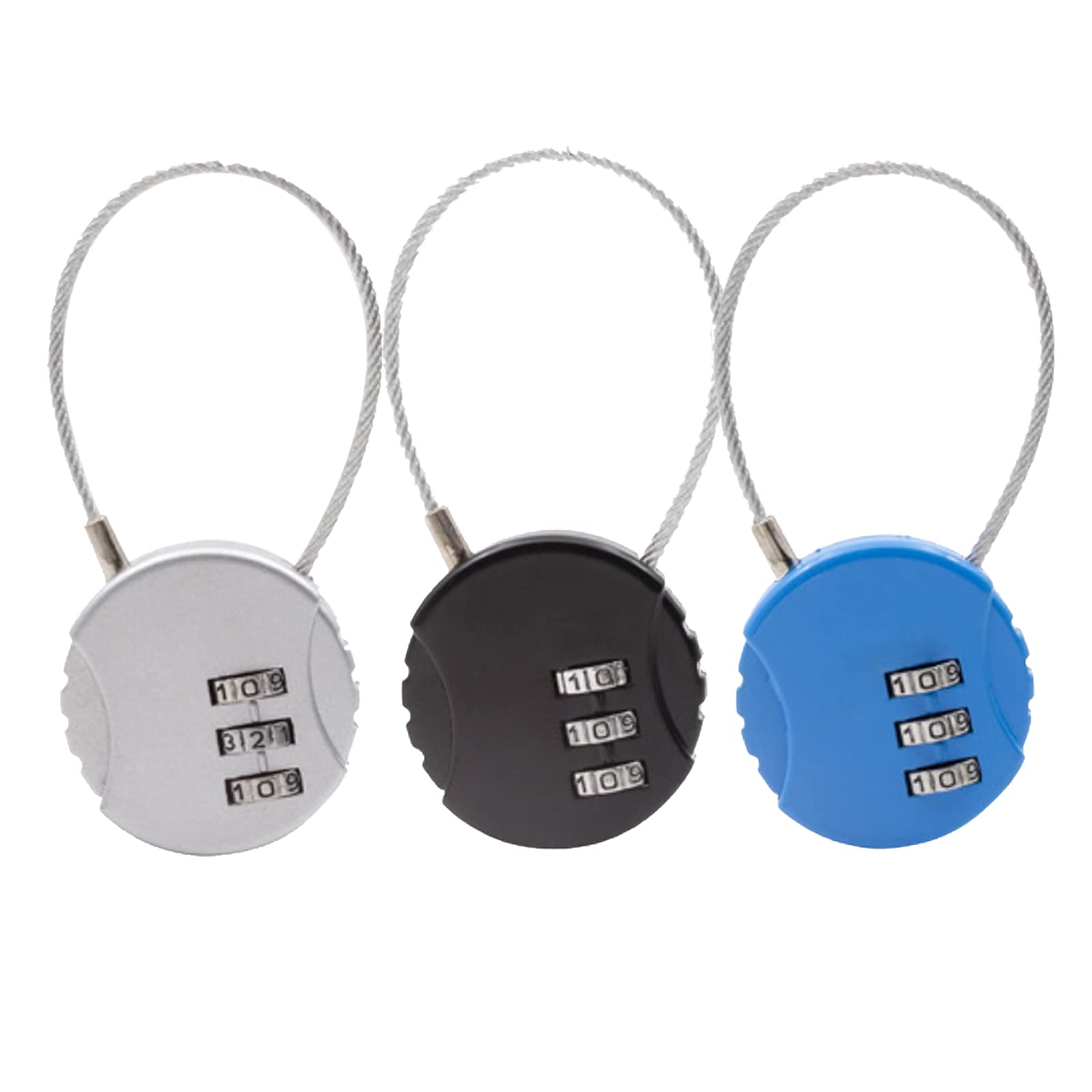 Snapklik.com : 3 PCS 3-Digit Combination Lock Gym Locker Lock ...