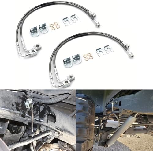 Amazon.com: Stainless Brake Lines Compatible with 2007-2018 Jeep ...