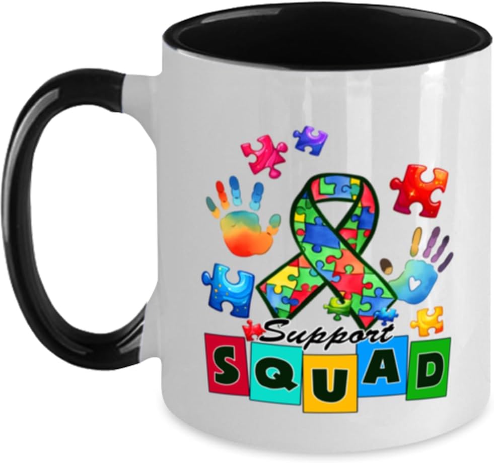 Amazon.com: Autism Coffee Mug - Artistic Autism Gifts - Colorful ...