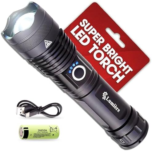 Hand Held Torches LED Super Bright Rechargeable - Lumiere LED High ...