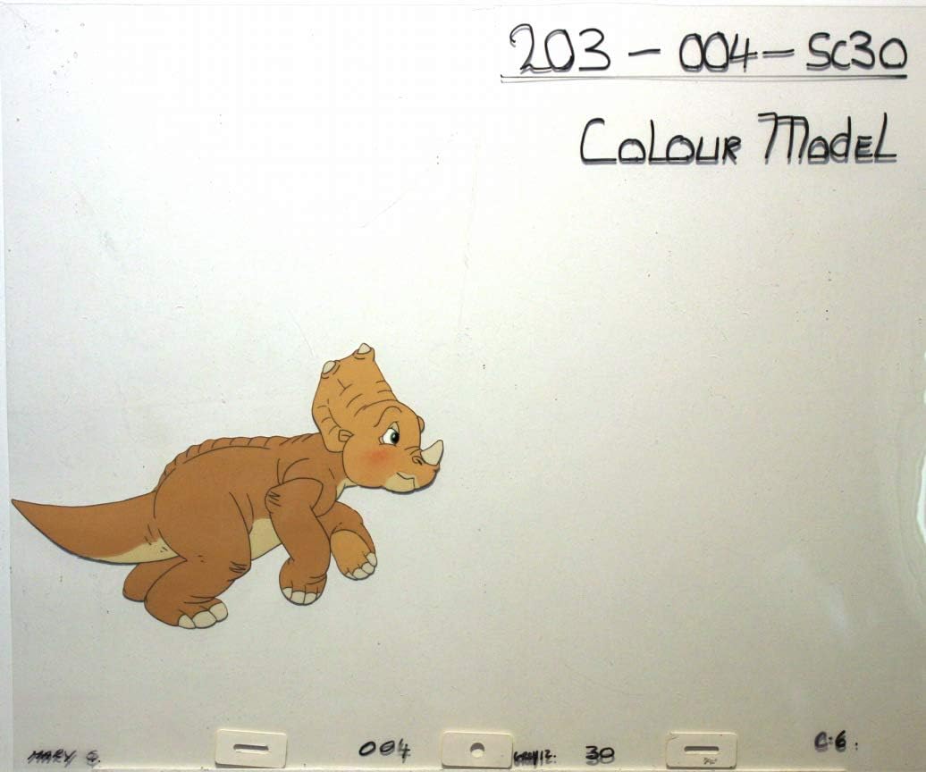 Land Before Time, Original 1988 - Don Bluth Studios - Color model Cel ...