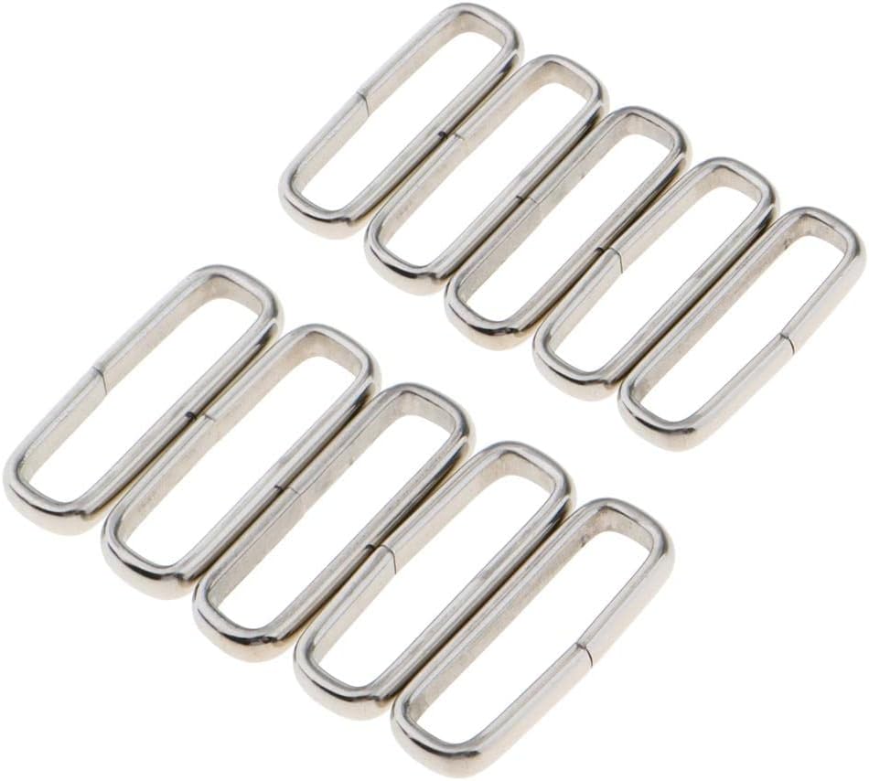 Badiman 10pc Metal Retaining Keeper Buckle Loop for 20mm 22mm Strap ...