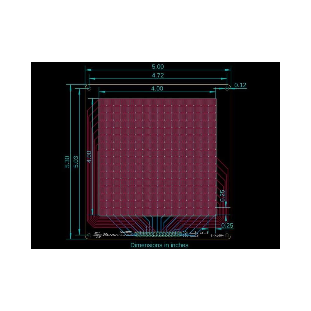 Force Sensing Resistor Array, FSR MatrixArray, 16x16 Philippines | Ubuy
