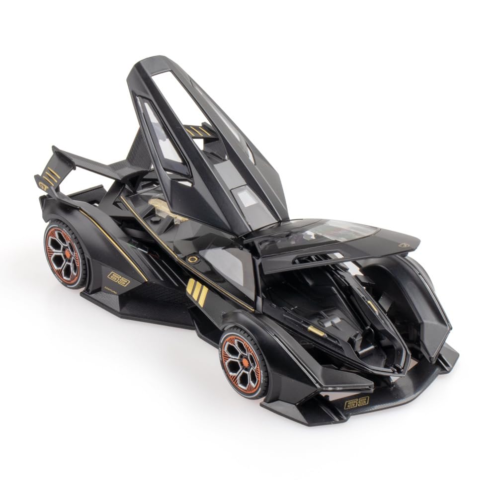 Amazon.com: Toy Cars Model Lambo V12 Sports Race Car 1/24 Black Alloy ...
