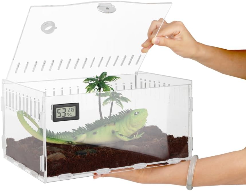 Amazon.com : Tarantula Enclosure,Reptile Tank,6" X 8" X 12 "Acrylic ...