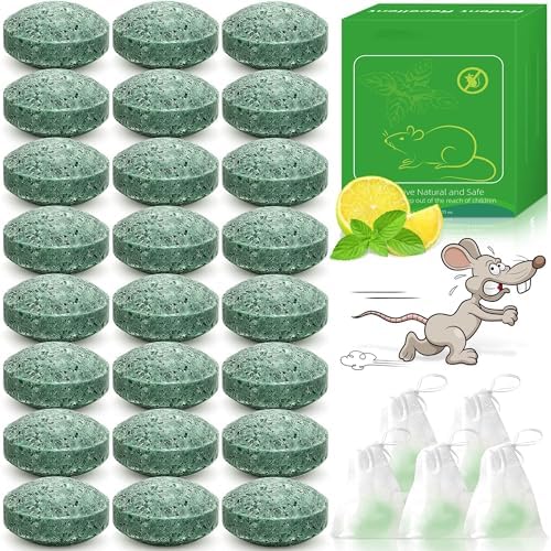 Amazon.com: 24Pcs Rodent Mice Repellent, Peppermint Oil Mouse Repellent ...