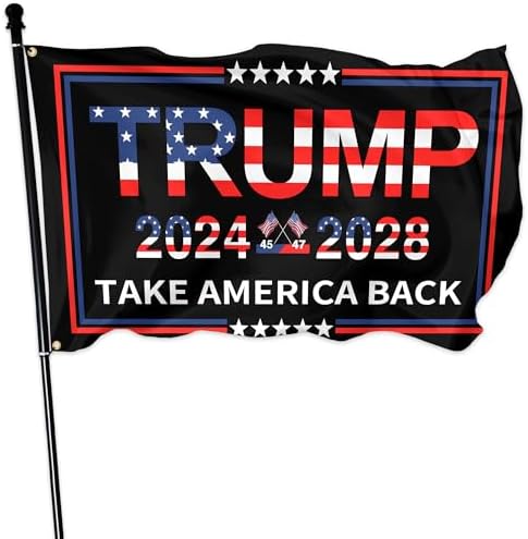 Amazon.com : Trump 2028 Flag 3x5 Ft Take America Back President Flag ...