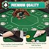 Amazon.com: ECOTOUGE 8-Player Poker Table Foldable, Casino Leisure ...