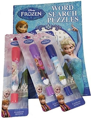 Amazon.co.jp: Set of 3 Disney Frozen 2-in-1 Flashlight Pens includes ...
