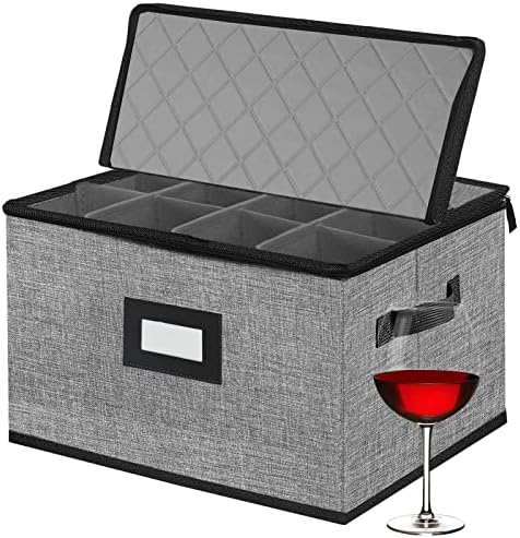 Amazon.com: ouruer Quilted Dish Storage Containers and Platter Storage ...