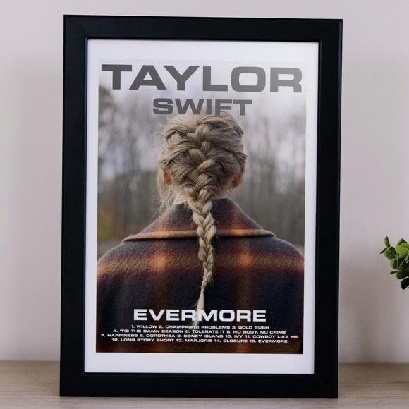 Craft Maniacs TAYLOR S EVERMORE ERA VERSION A4 FRAMED MATT LAMINATED ...