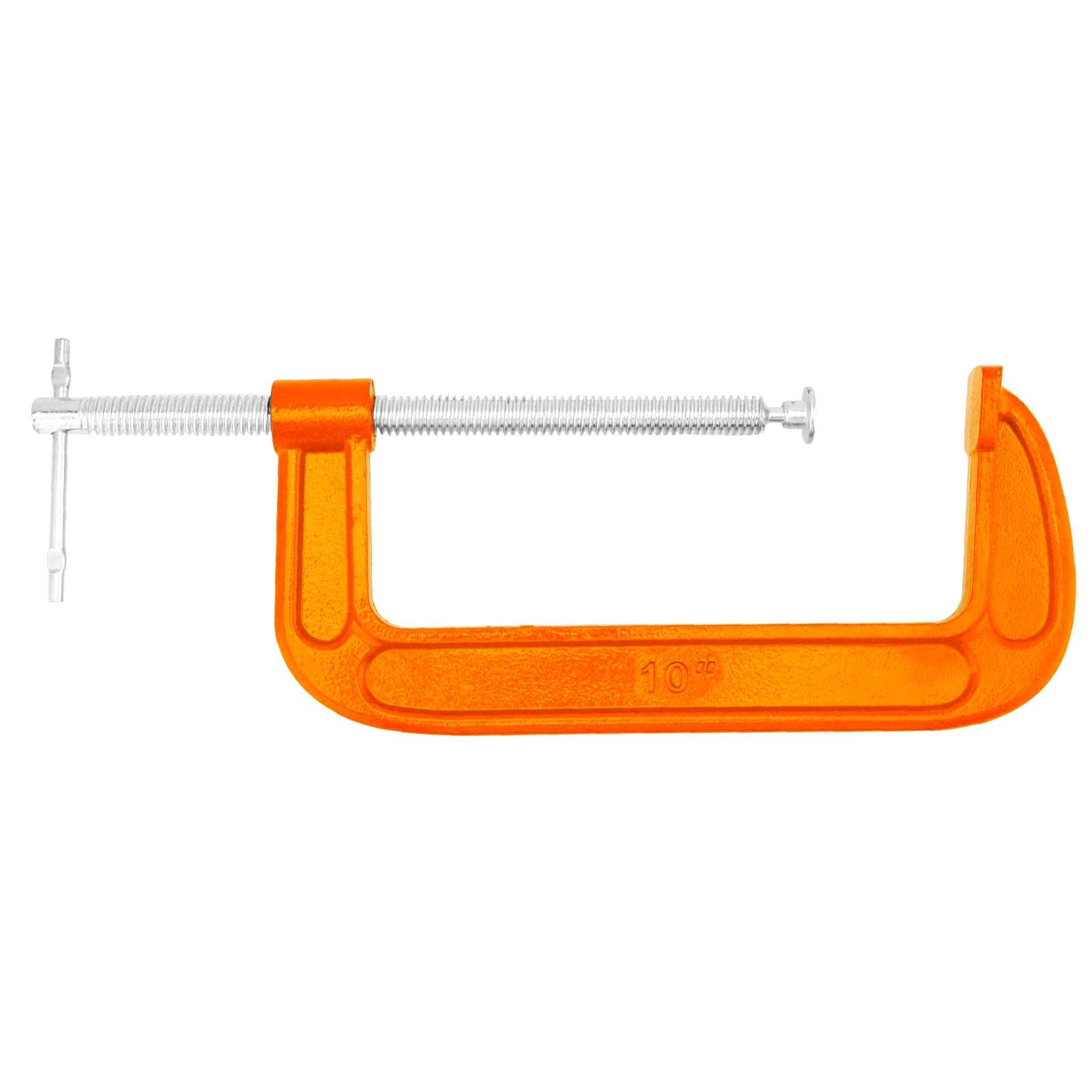 Snapklik.com : 2 Packs 10 Inch C-Clamp, Malleable Iron C-Clamp, Heavy ...