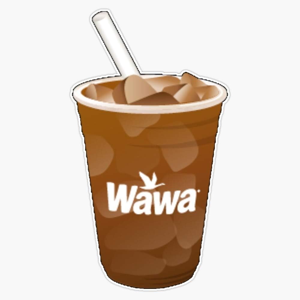 Amazon.com: Wawa Iced Coffee Sticker Vinyl Bumper Sticker Decal ...