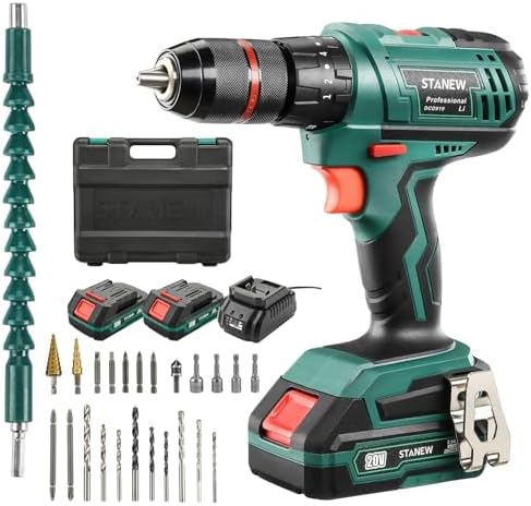 GardenJoy Cordless Power Drill Set: 12V Electric Drill with Fast ...
