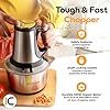 Buy InstaCuppa Electric Chopper for Kitchen Use with 3 Attachments, 2 ...