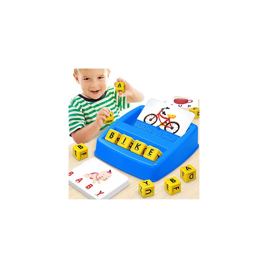 NARRIO Educational Toys for 3 4 5 Year Old Boys Gift, Matching Letter ...