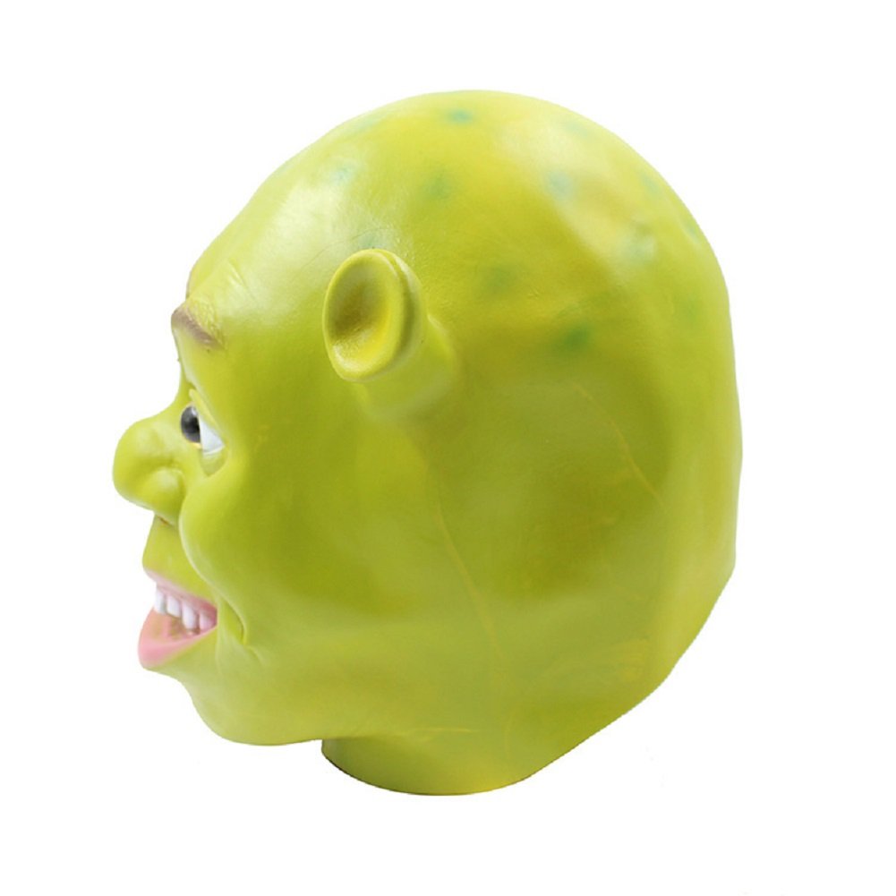 Paineomn Green Monster Mask Costume Mask Halloween Cosplay Full Head ...
