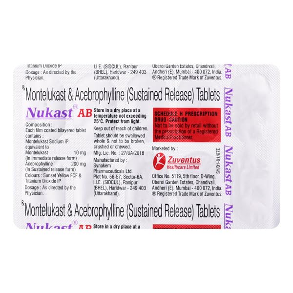 Nukast Ab - Strip of 10 Tablets : Amazon.in: Health & Personal Care