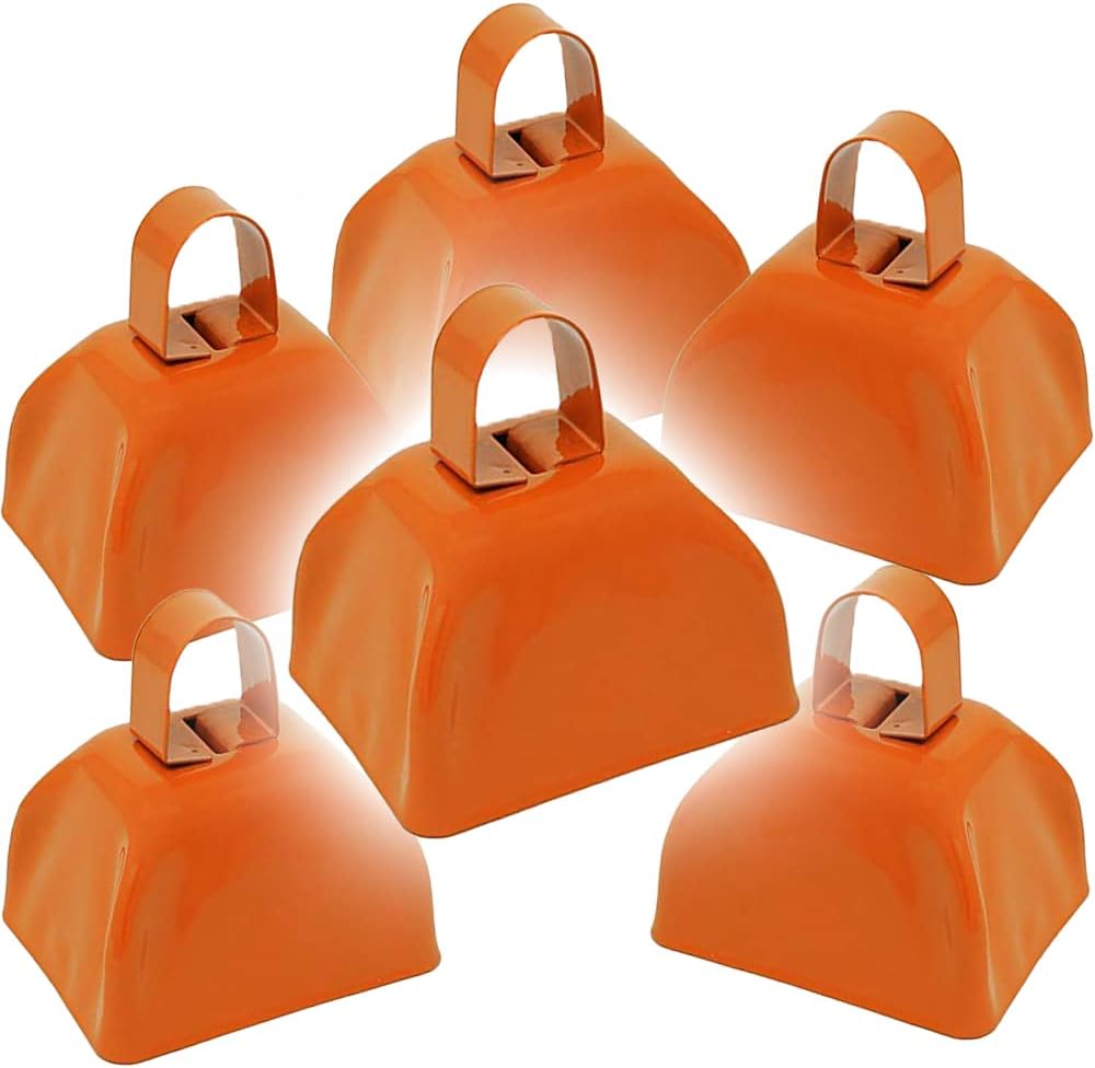 Amazon.com: Metal Cowbell Noisemaker Cheering Bell, New Years, School ...