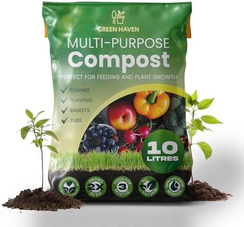 GROWMOOR 5 Litre Multi Purpose Compost Bag with Added Nutrients (1 Bag ...
