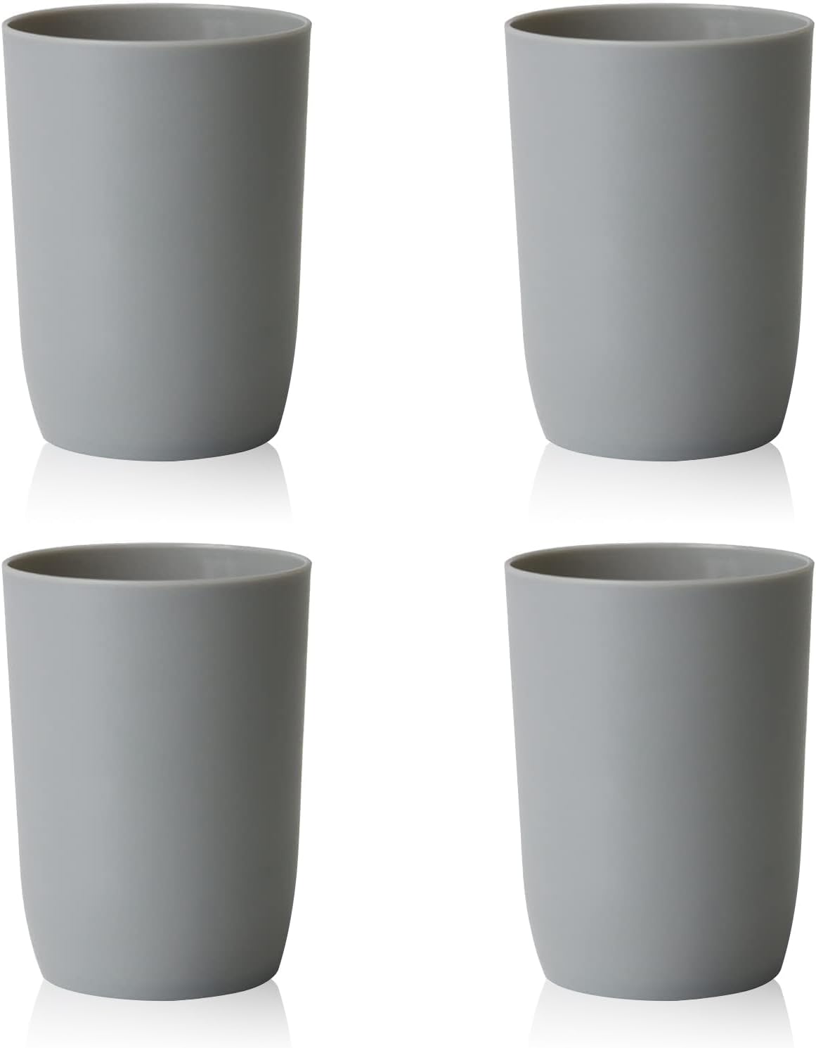 Plastic Cups Reusable Unbreakable Tumblers, Set of 4 Travel Mugs ...