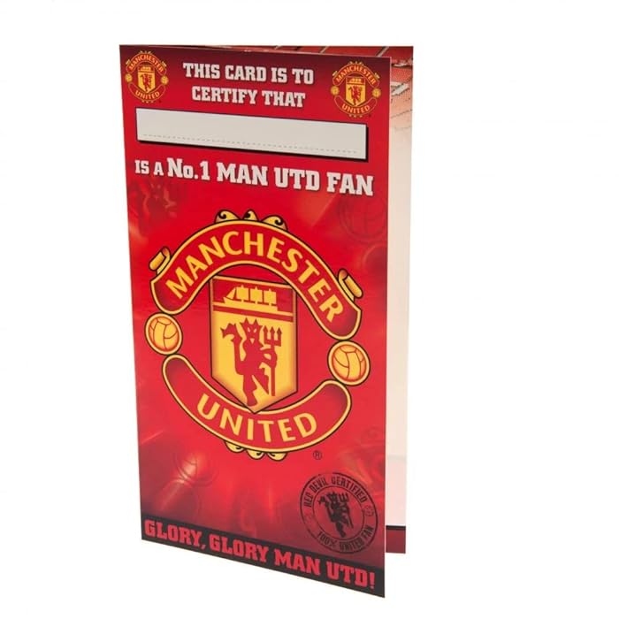 Buy Happy Birthday Card, Manchester United Birthday Card, Man U ...
