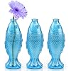 BIMUYI Fish Shaped Bottle, Fish Carafe with Wooden Stopper, Flower ...