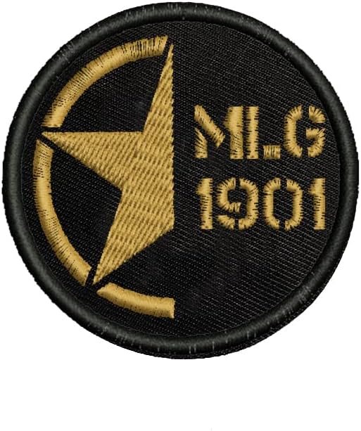 ISEE 360 Mlg 1901 Star Logo Embroidered Sweable Applique Patches ...