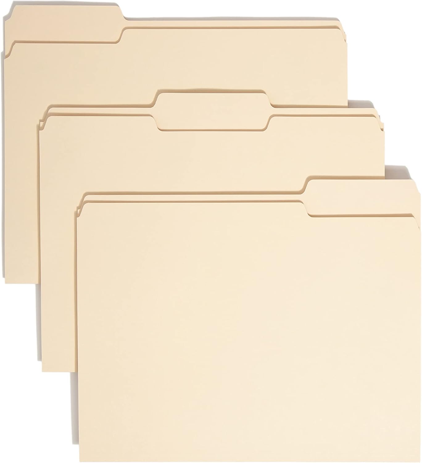 Amazon.com : Smead 100% Recycled File Folder, 1/3-Cut Tab, Letter Size ...