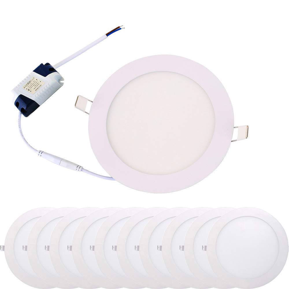 18w 8 Cool White Ultra Thin Led Panel Downlight Round | Desertcart INDIA