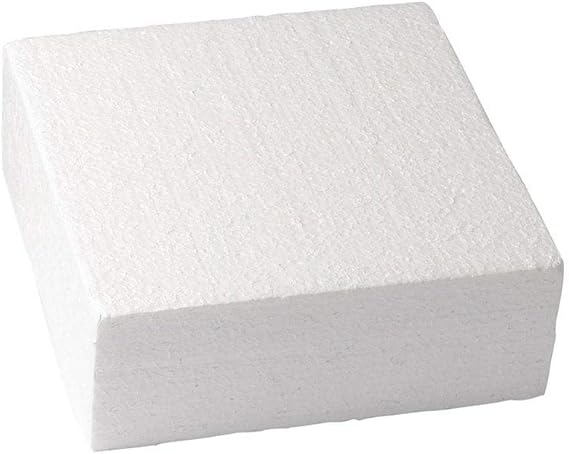 Square Polystyrene Dummy - Straight Edge 3" Deep - 7" : Amazon.co.uk ...