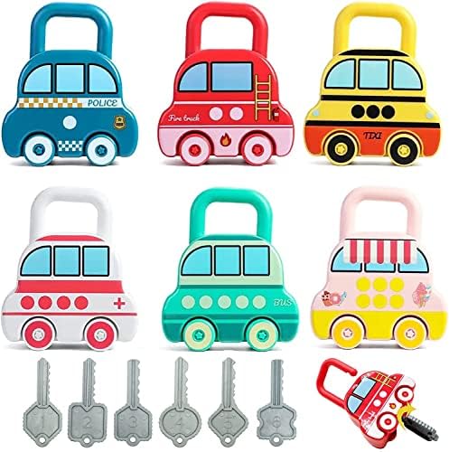 Lock and Key Toy for Toddler, Number Learning Locks Baby Toys ...