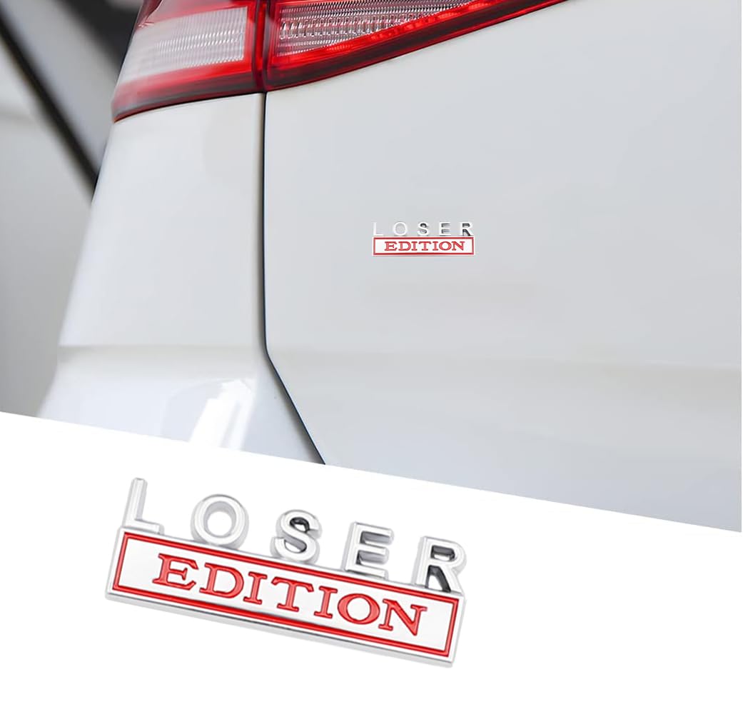 Snapklik.com : Loser Edition Emblem Car Side Rear Front Hood Trunk Door ...