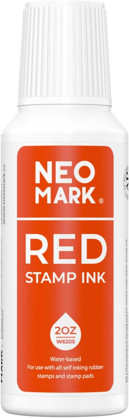 Amazon.com : NEO MARK Premium Stamp Ink, Quick-Drying and AP-Certified ...