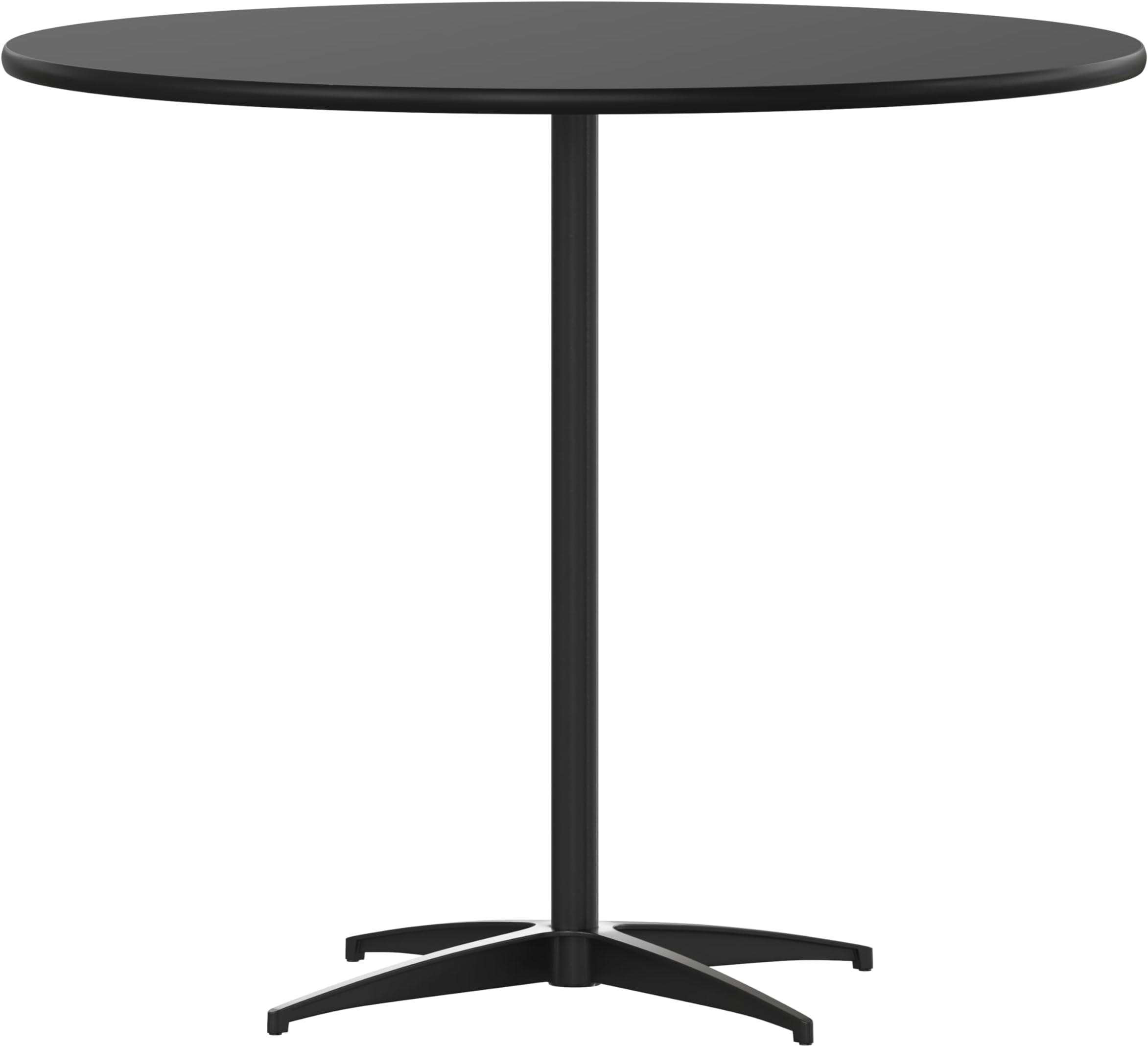 Amazon.com: Flash Furniture Lars Black 36'' Round Wood Cocktail Table ...