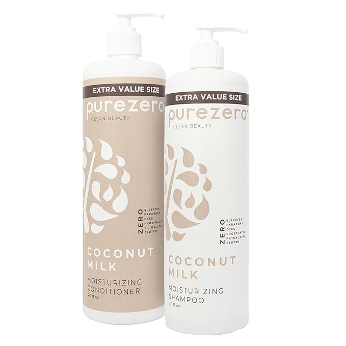 Amazon.com : Purezero 20 Oz Value Pack Coconut Milk Shampoo ...