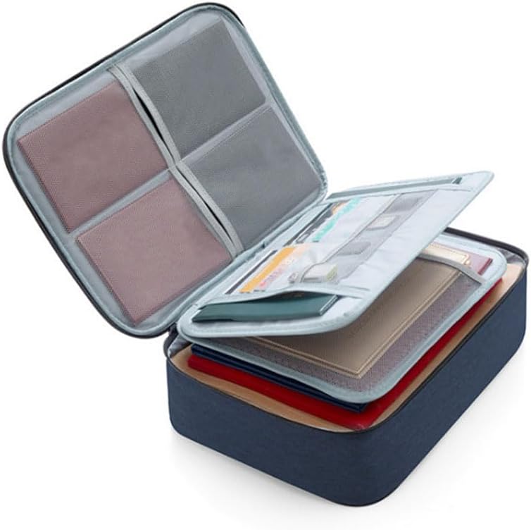 Amazon.co.jp: Natiform 書類収納バッグ ポーチ 3層構造 ファイル証明書 整理 金庫 書類保管 : 文房具・オフィス用品