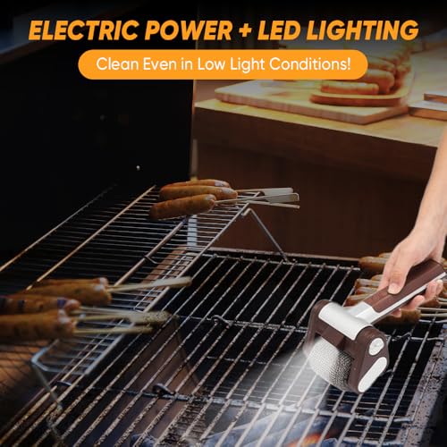 Saker Sakerplus Electric Grill Cleaner Bristle Free|Cordless Automatic ...