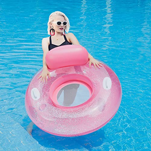 Pool Lounger Float for Adult, Inflatable Rafts Swimming Pool Air Sofa ...