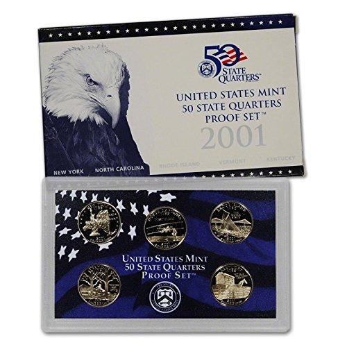 2001-S Proof State Quarter 5-pc. Set With Box and COA at Amazon's ...
