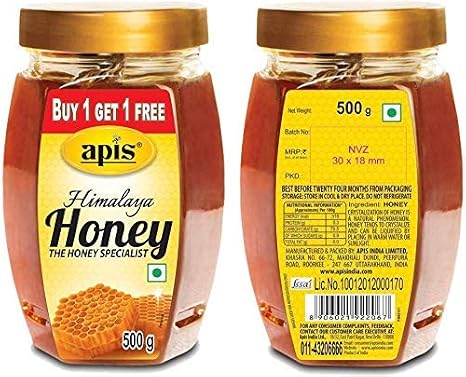 Apis India Ltd. Himalaya Honey (Natural 500 Gm, 1 Kg Natural) : Amazon ...