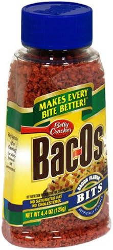 Betty Crocker Baco's Bacon Flavor Bits, 4.4-Ounce Jars (Pack of 12 ...