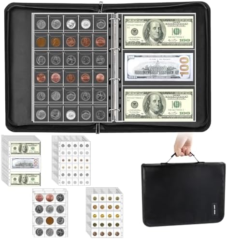 Amazon.com: MoKo Coin Collection Book, 356 Pockets Fireproof Album ...