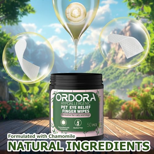 ORDORA PET Eyes Wipes for Dogs...