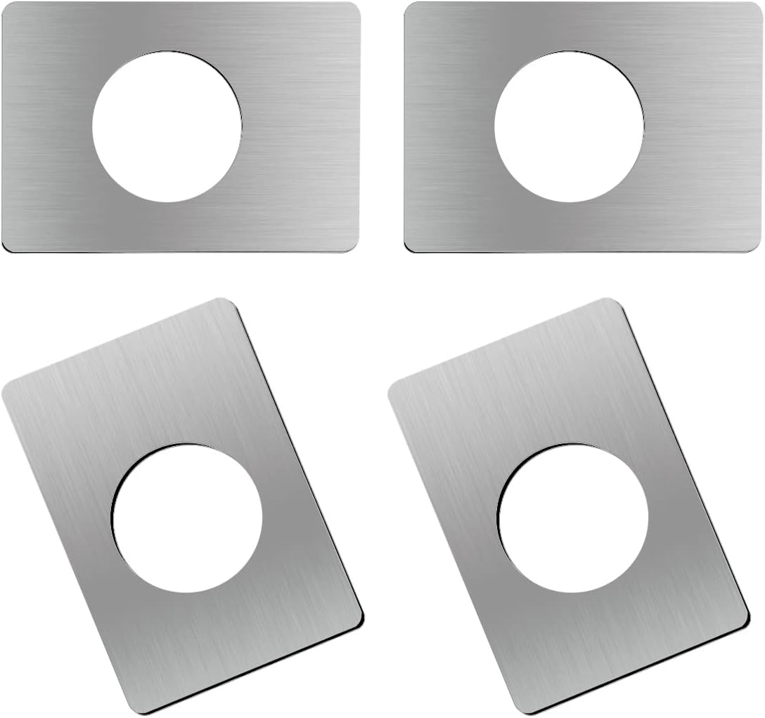 Amazon.com: 6 PCS Door Reinforcement Plate Door Handle Fixing Plate ...