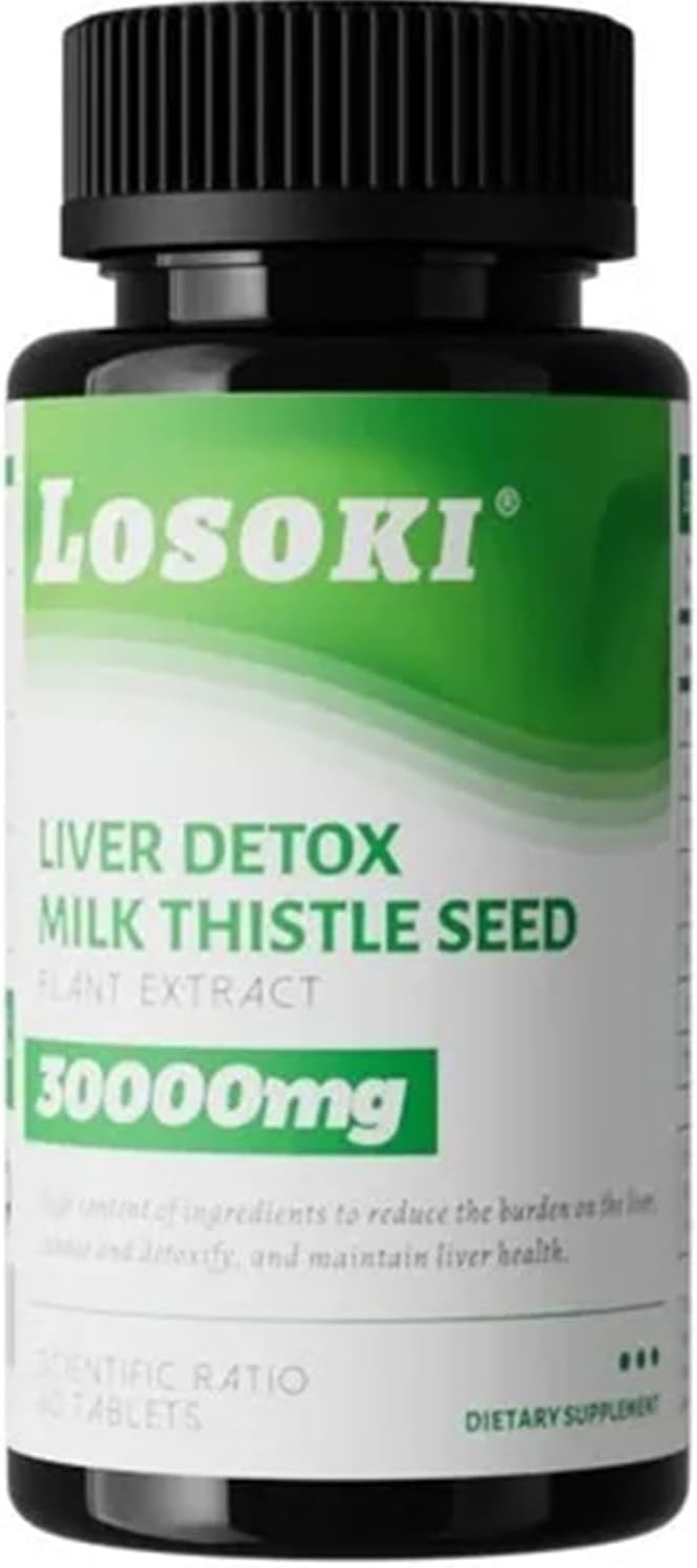 Amazon.com: Losoki Liver Support Supplement with Milk Thistle Silymarin ...