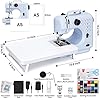 Magicfly Portable Sewing Machine, 12 Built-in Stitches Mini Sewing ...